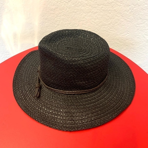 Eric Javits | Accessories | New Eric Javits New Work Straw Hat Black ...